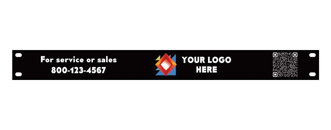 1U Custom 19" Rack Panel – 232 Custom Printing and Engraving